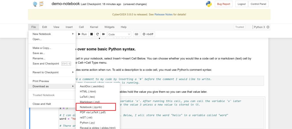 Creating a Github Repository - CyberGISX