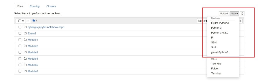 Navigating the Jupyter Notebook Dashboard - CyberGISX
