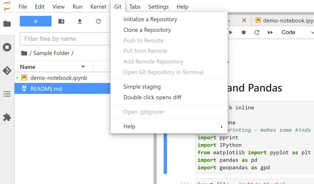 Introduction to the JupyterLab Interface - CyberGISX
