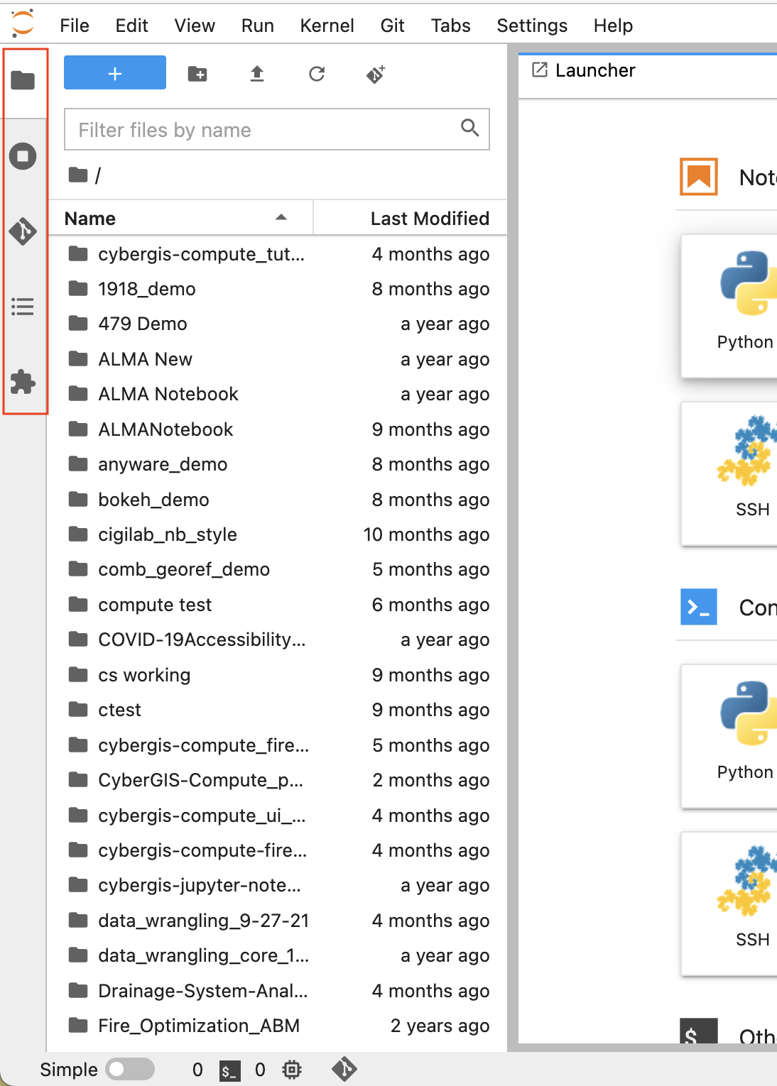 Introduction to the JupyterLab Interface - CyberGISX